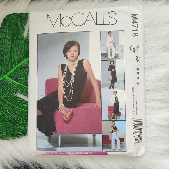 McCall's | Office | Mccalls Sewing Pattern M478 Womens Suit | Poshmark
